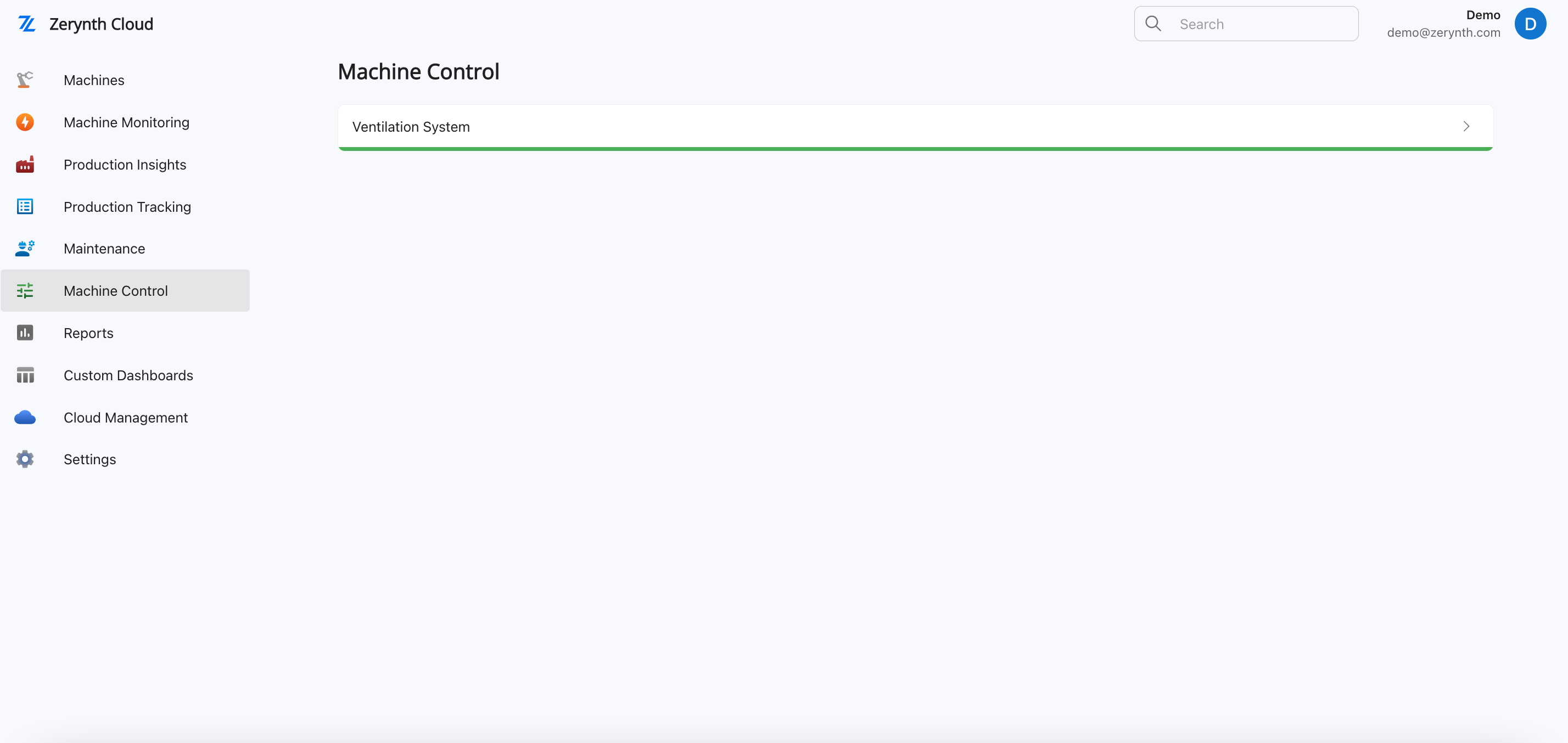 Machine Control APP | Zerynth Industrial IoT & AI Platform