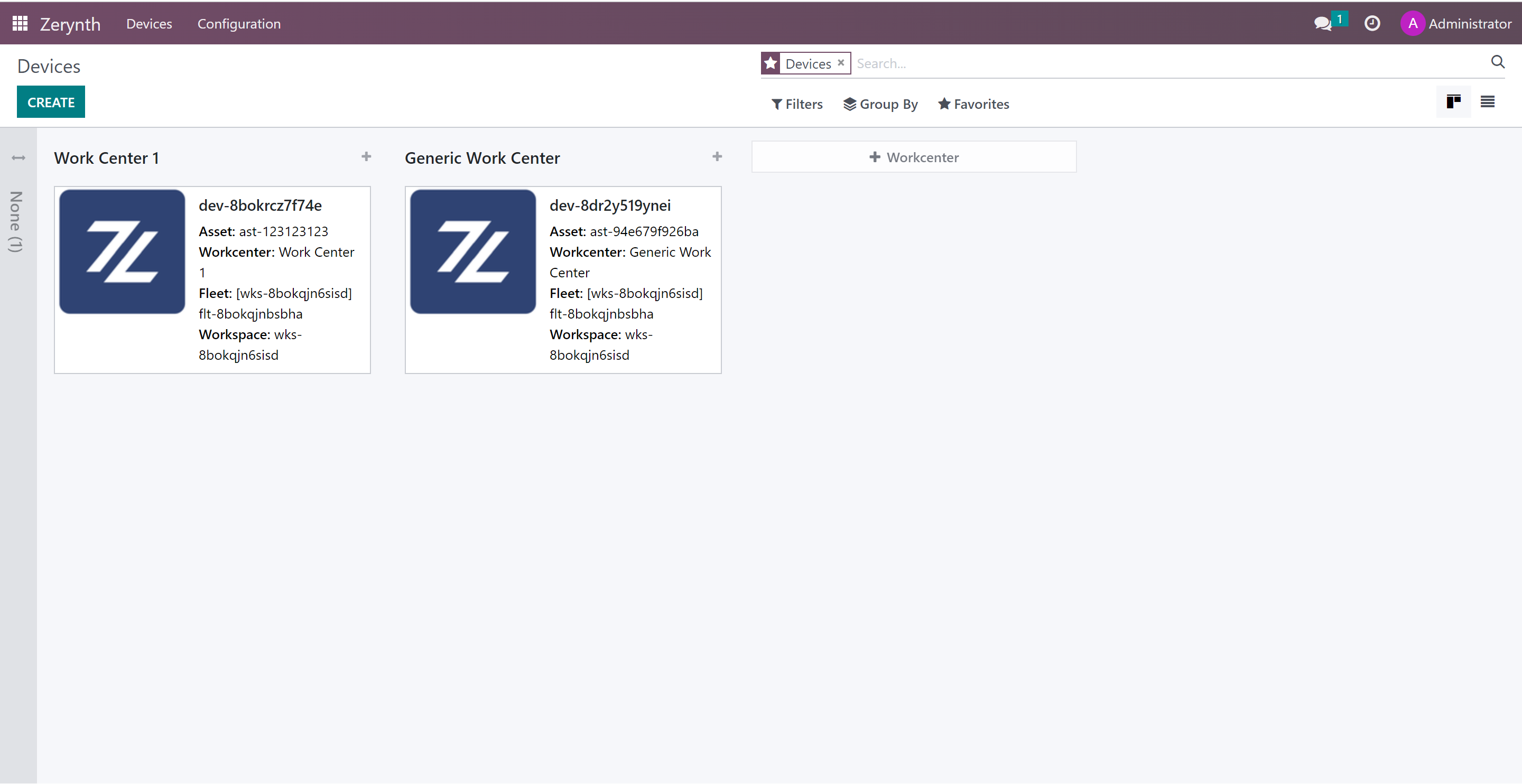 Zerynth Connector for Odoo
